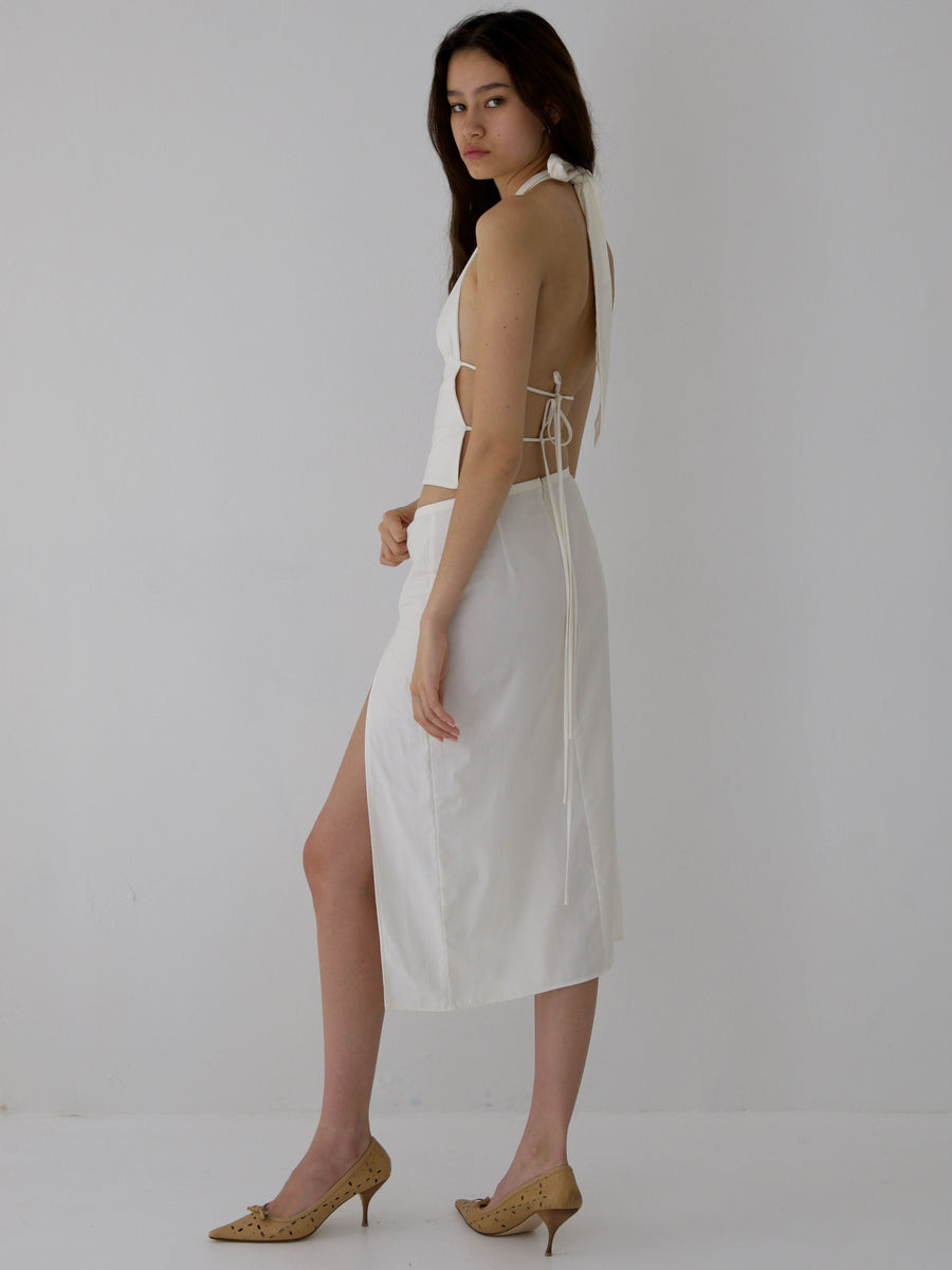 APRIL SKIRT IN IVORY – B U C I